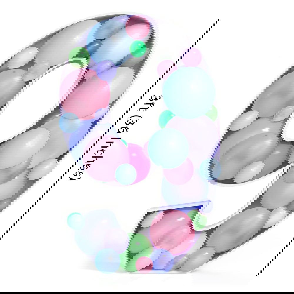 DIY 9 Number Balloon Mosaic – ardor