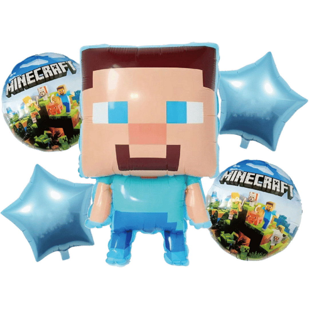 Minecraft Foil Balloons 5 Pcs Set - Ardor – ardor